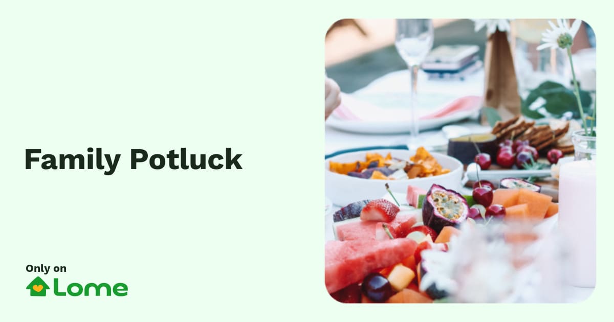 Family Potluck | Potluck Sign Ups and Invitation Themes on Lome