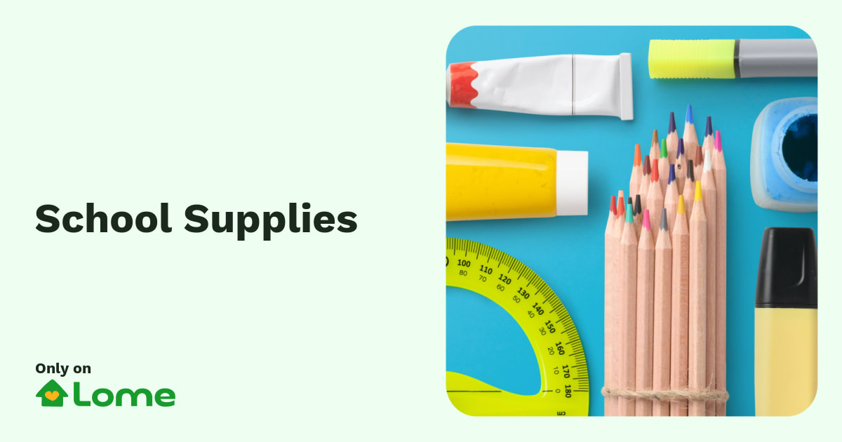 School Supplies | School Sign Ups and Invitation Themes on Lome
