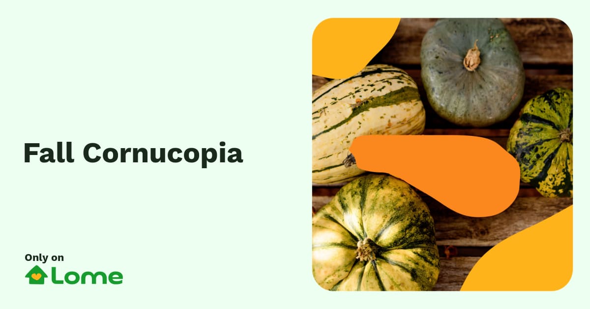 Fall Cornucopia | Seasons Sign Ups and Invitation Themes on Lome