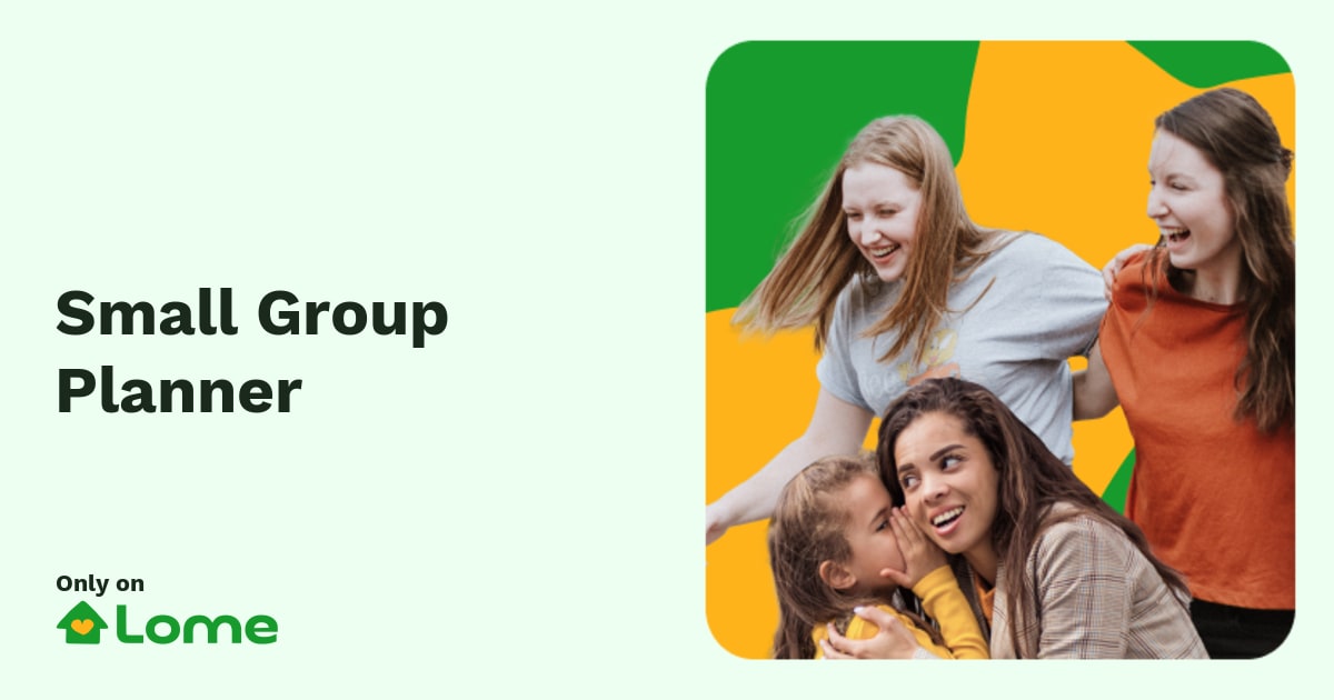 Small Group Planner | Small Group Sign Ups and Invitation Themes on Lome