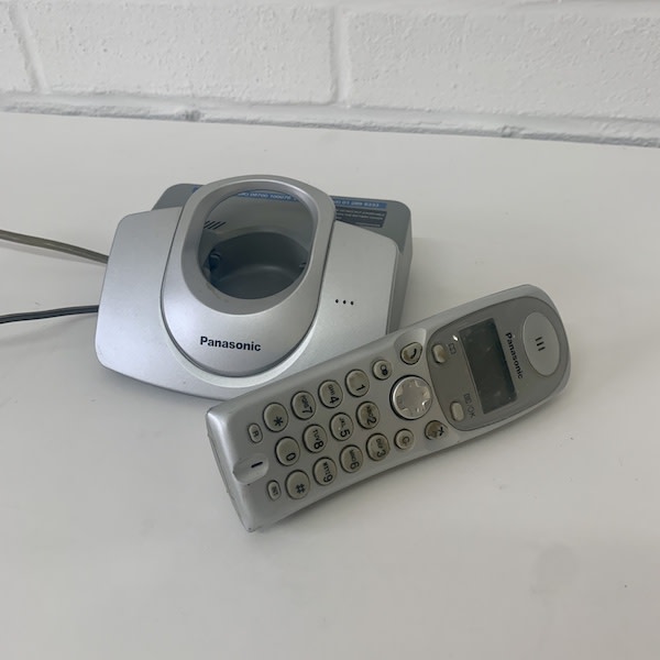 Panasonic Cordless Telephone With Docking Base Unit | 20th Century Props