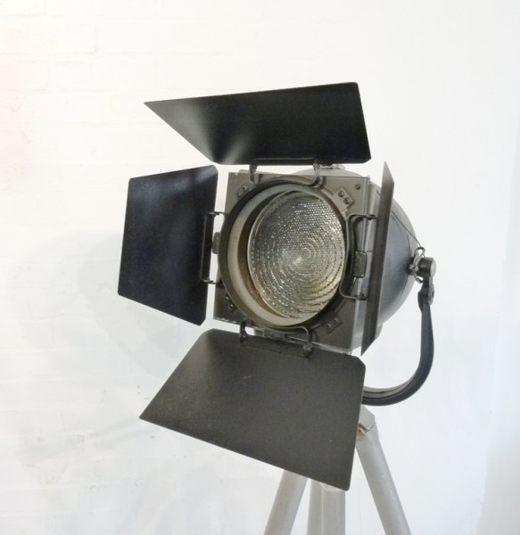 Vintage 'Strand Electric' Black Studio Spotlight | LONDON PROP HIRE