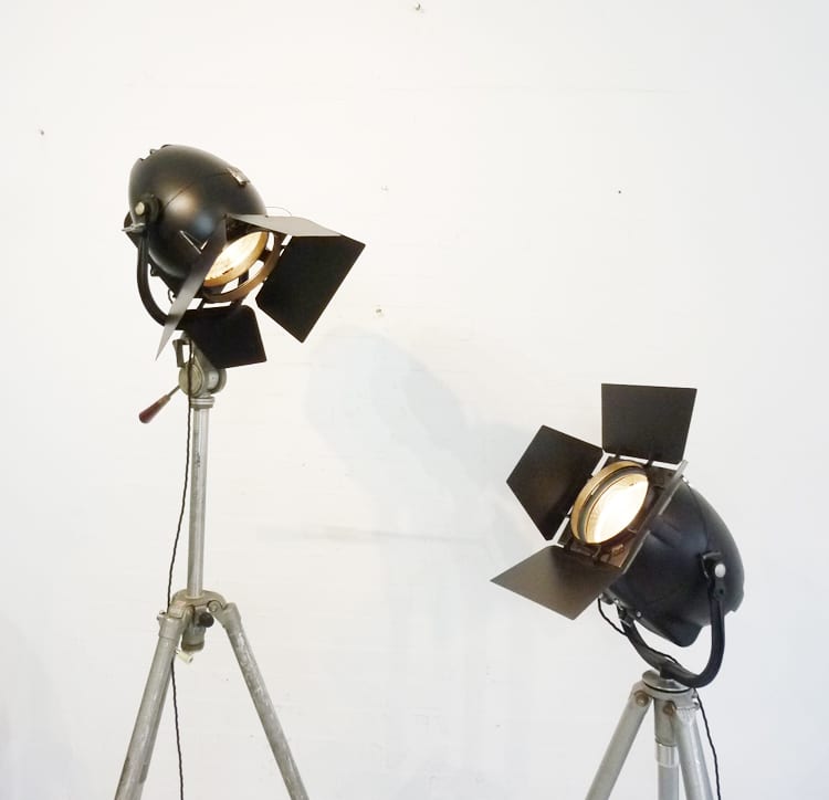 Vintage 'Strand Electric' Black Studio Spotlight (Working) | LONDON ...