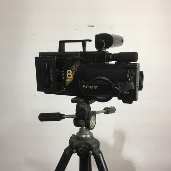 Non Practical Retro 'SONY' Video 8 Film Camera With Tripod (Model no ...