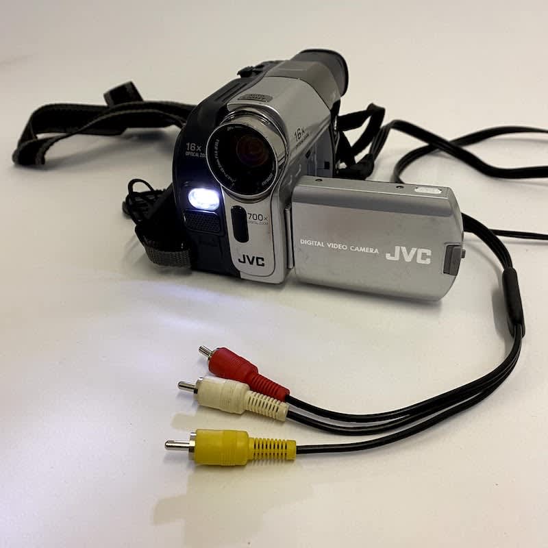 JVC Handheld Movie Camera With AC Adaptor and AV Lead (Working ...