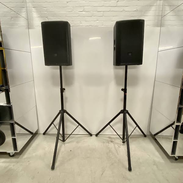 Fully Working JBL PRX 812/815 Speakers On Stands | 20th Century Props