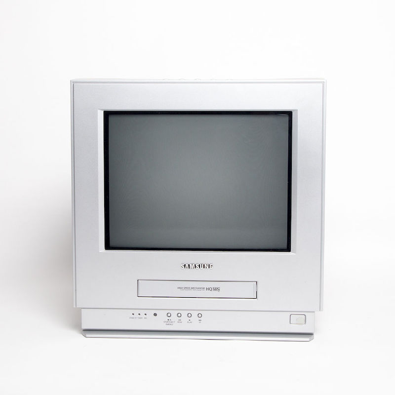 Non Practical Samsung TV With VHS Player | 20th Century Props