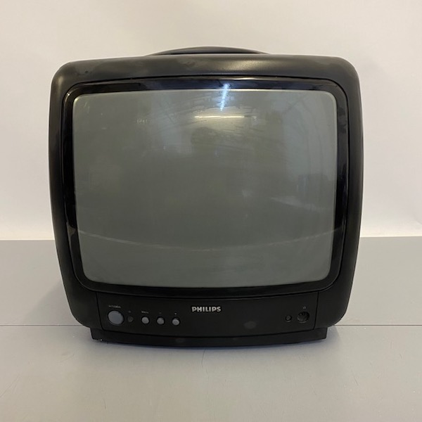 Non Practical Philips TV With Built In Handle (14") | 20th Century Props