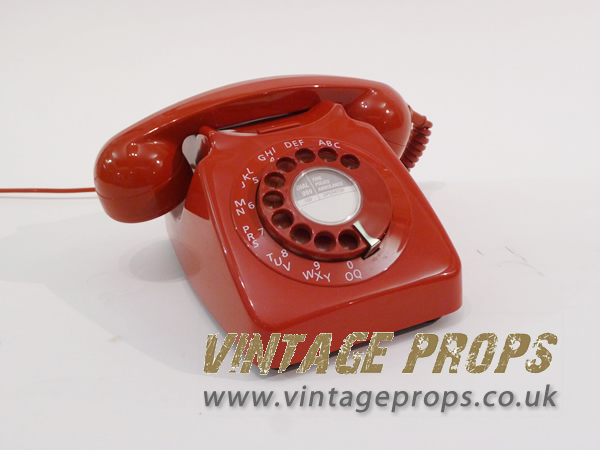 Vintage Red Telephone | 20th Century Props
