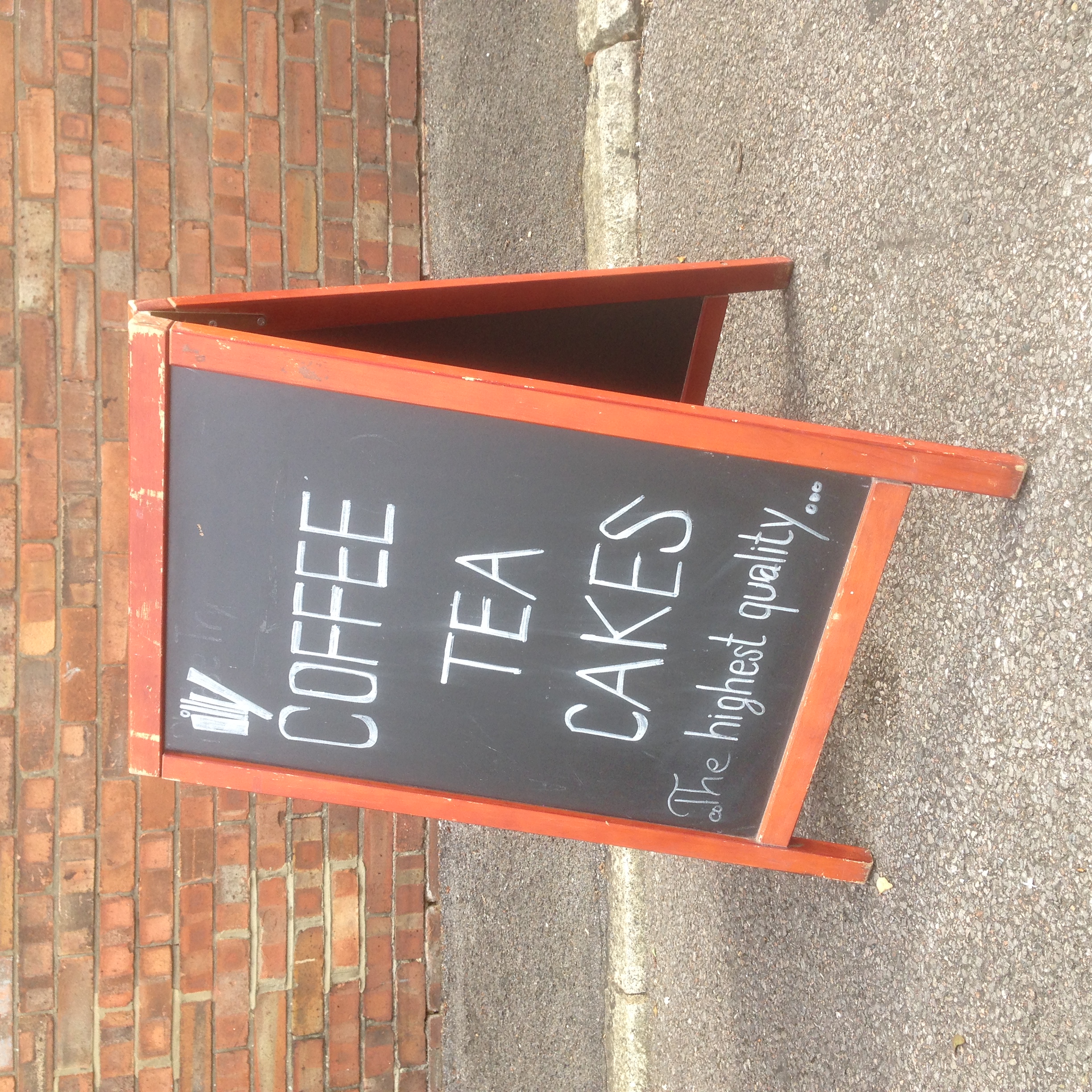 Chalk Board Pavement Sign | 20th Century Props