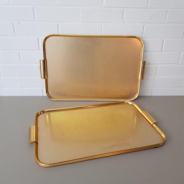 Large Gold Tray | LONDON PROP HIRE