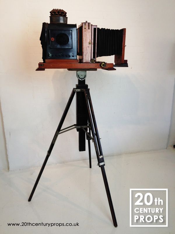 Vintage Plate Camera And Tripod (Non Practical) | 20th Century Props