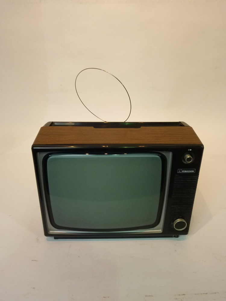 Retro Wood Finish 1970's Ferguson TV | LONDON PROP HIRE