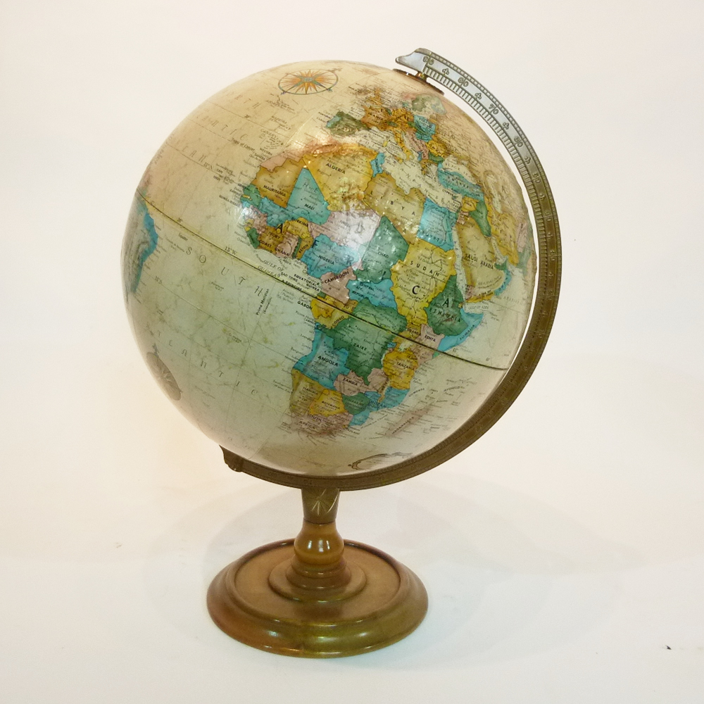 Vintage Globe - Cream | LONDON PROP HIRE