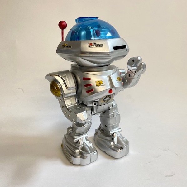 Retro Silver Robot Toy | 20th Century Props