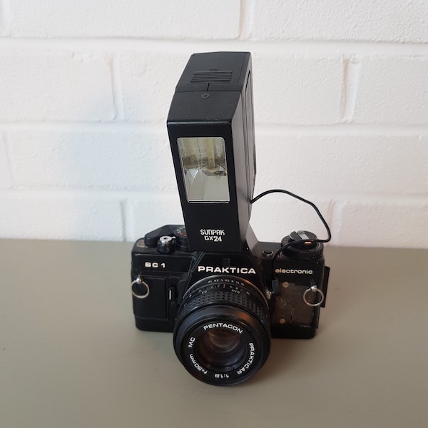 Praktica BC 1 Paparazzi Camera With Working Flash Unit | Vintage Props