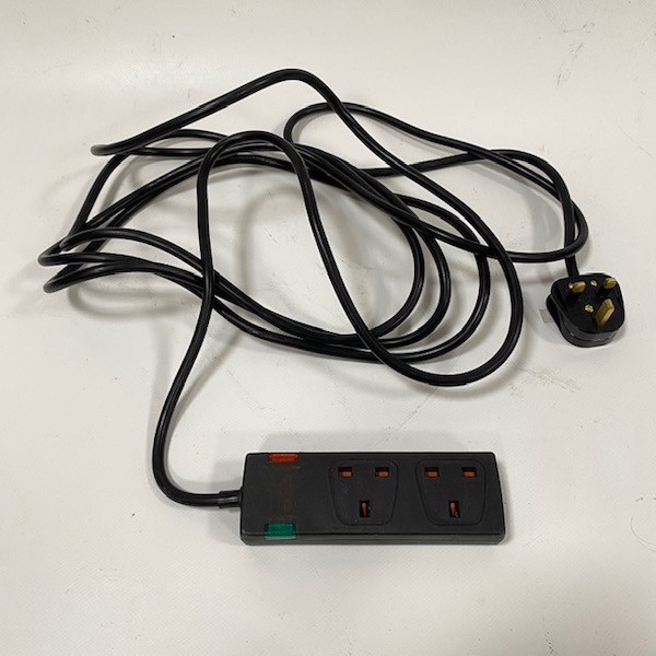 5 Metre 2 Gang Extension Lead (Surge Protected) | 20th Century Props