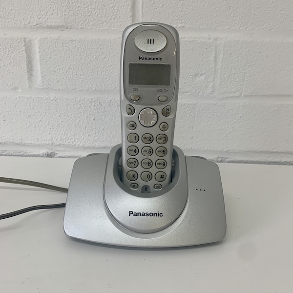 Panasonic Cordless Telephone With Docking Base Unit | 20th Century Props