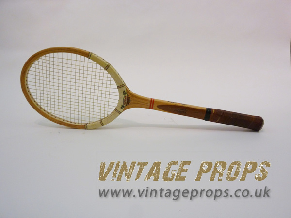 Vintage Wooden Tennis Racket | LONDON PROP HIRE