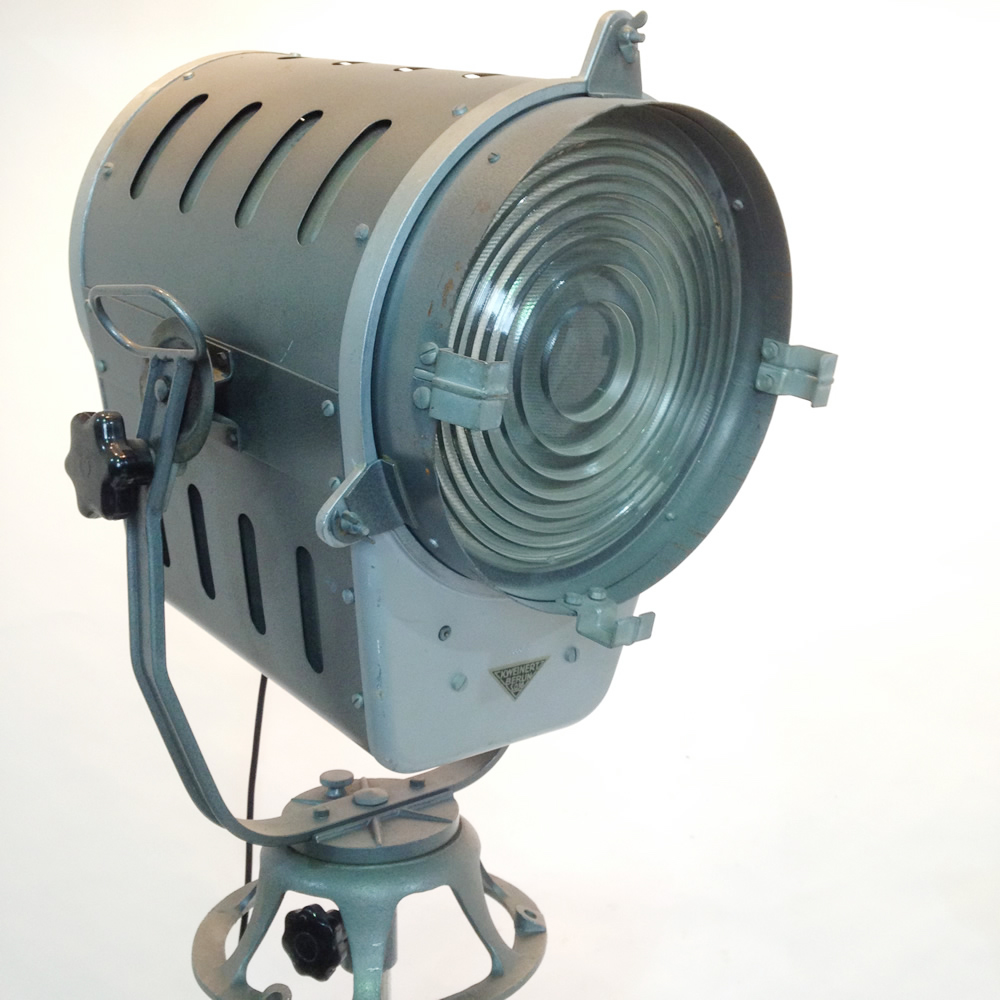 'Strand' Large Industrial Studio Spotlight (Working) | 20th Century Props