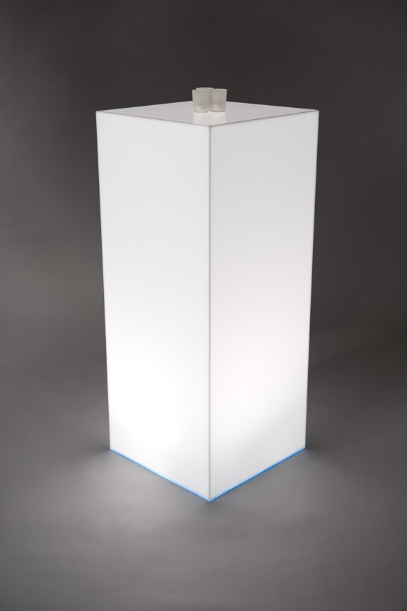 Light Box Opal Plinth | LONDON PROP HIRE