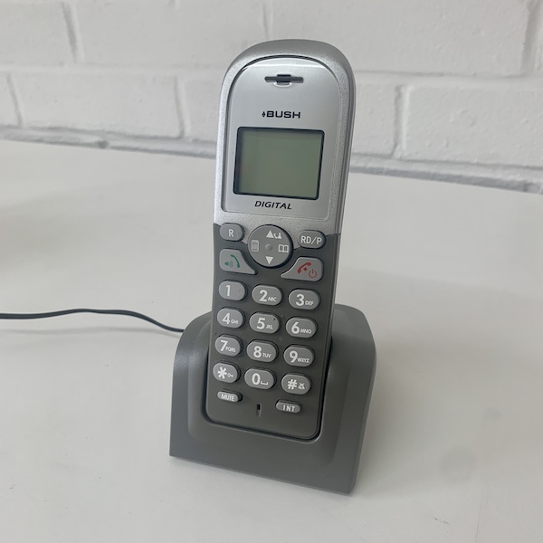 Bush Digital Cordless Telephone With Docking Base Unit | LONDON PROP HIRE