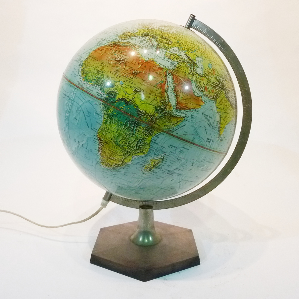 Illuminated Vintage Globe | 20th Century Props