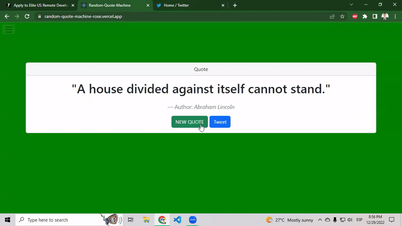 Github Gabrieltorrandom Quote Machine 
