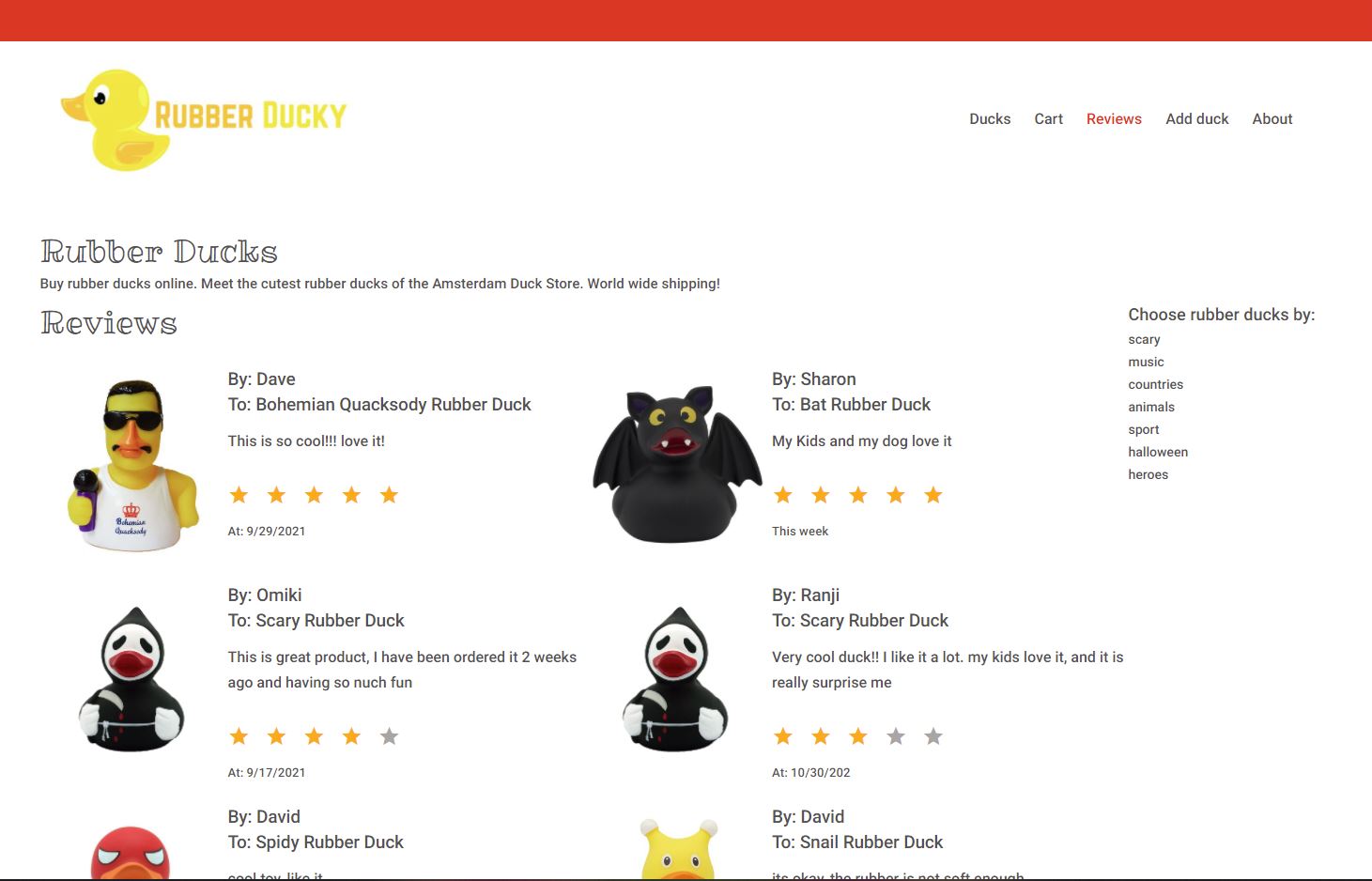 GitHub - Michael-Uzan/rubber-ducky-angular: This Frontend Angular Project is a clone to ...