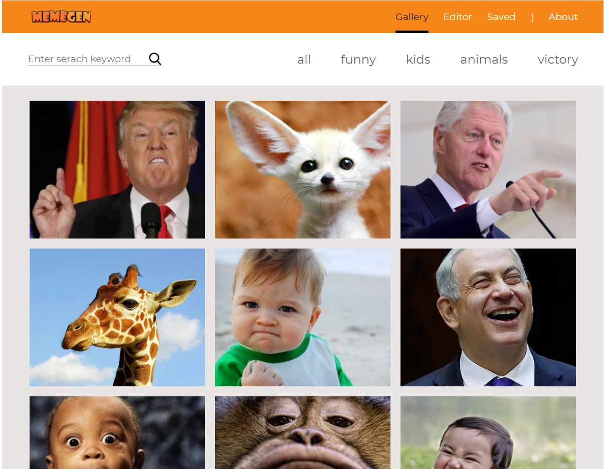 GitHub - Michael-Uzan/meme-genrator: This Vanilla Frontend Project is Meme Generator App. You ...