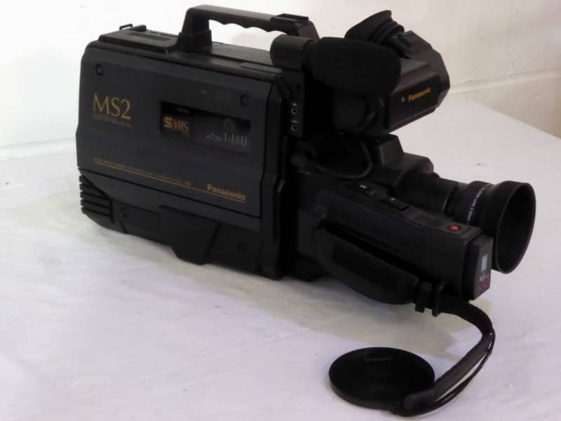Period 1980s VHS camcorder with tilting eyepiece | Electro Props Hire