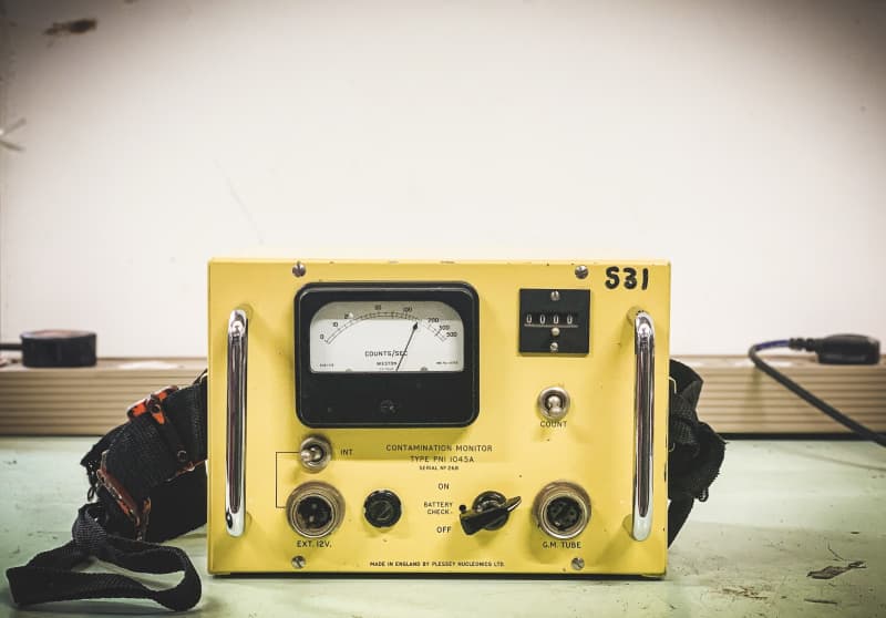 Yellow Practical (Contamination Monitor) with interactive knob ...