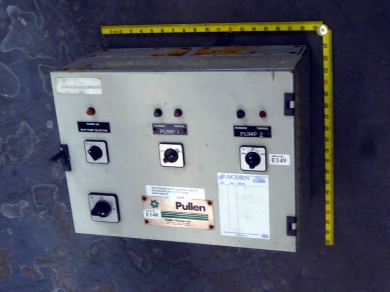 Power electrical control box with rotary switches & indicator lamps ...