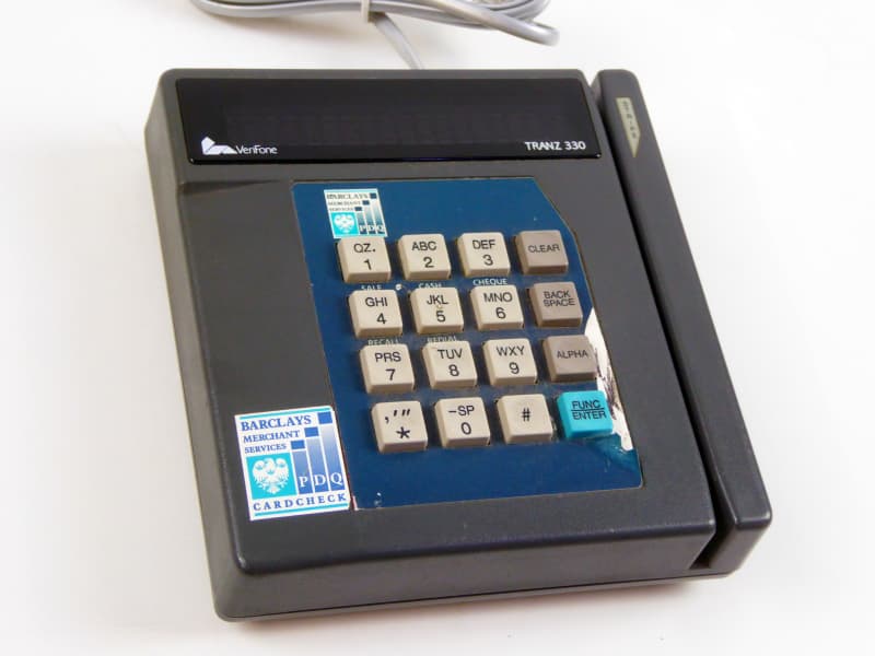 Counter top numeric keypad with swipe card slot | Electro Props Hire