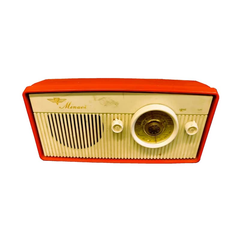 1960's Non Practical Red Transistor Radio | Electro Props Hire