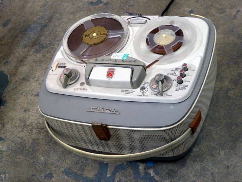 Practical 1960s portable Grundig reel to reel tape recorder | Electro ...