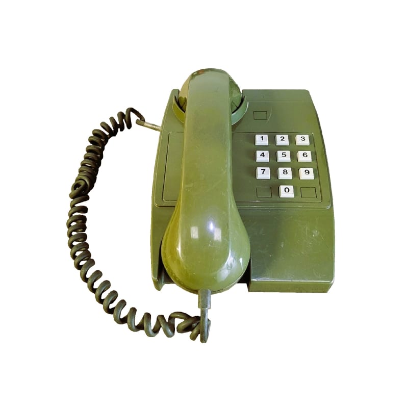 Khaki British Telecom Phone | Electro Props Hire