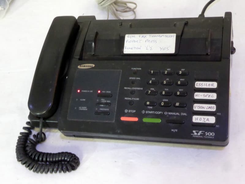 Compact office/home black fax machine/telephone | Electro Props Hire