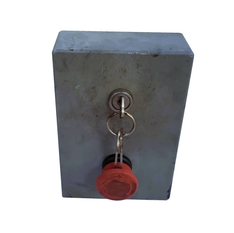 Ruggedized Industrial Key Switch Wall Mountable Junction Box With Red ...