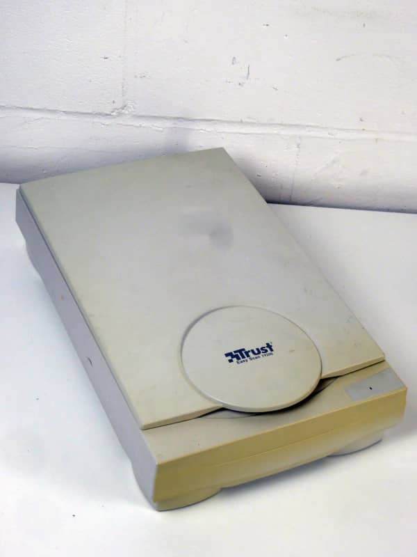 1990s beige flat bed A4 scanner | Electro Props Hire