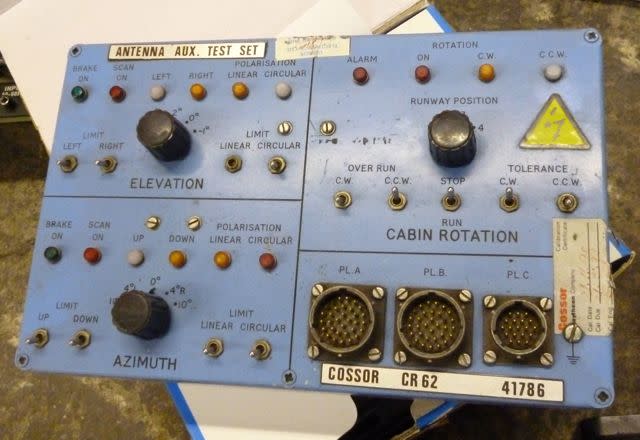 Technical looking boxes with terminals, knobs & LEDs | Electro Props Hire