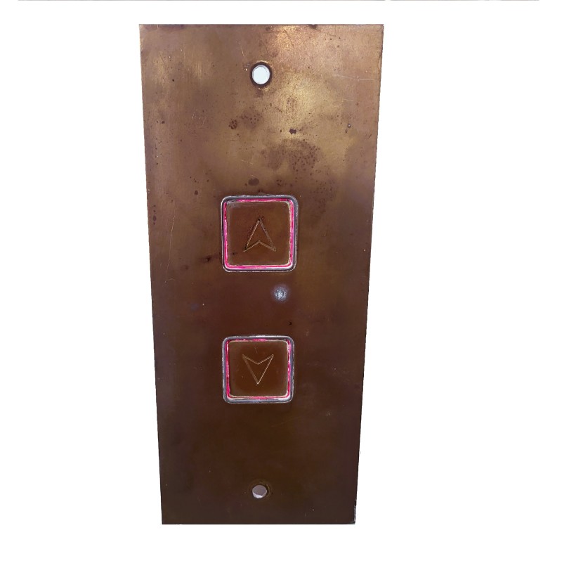Practical Brass Lift Panel | Electro Props Hire