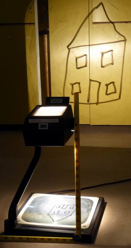 Low profile overhead projector from the 1980s - 1990s | Electro Props Hire