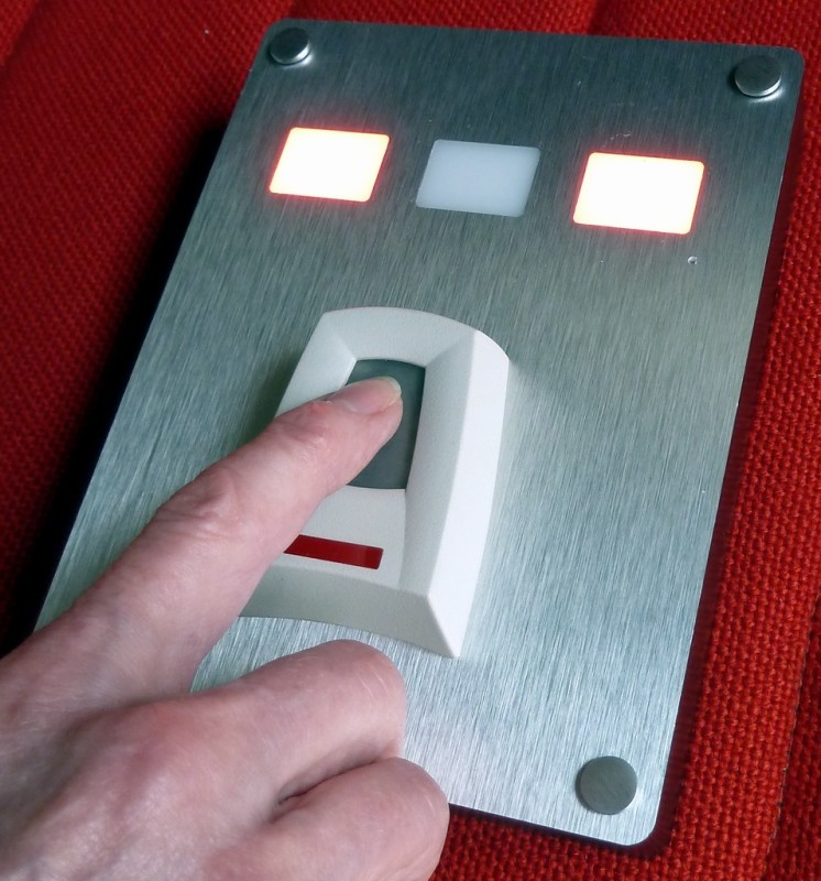 Practical fingerprint security scanner | Electro Props Hire