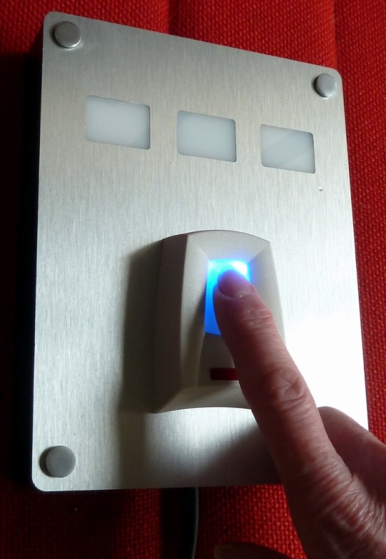 Practical fingerprint security scanner | Electro Props Hire