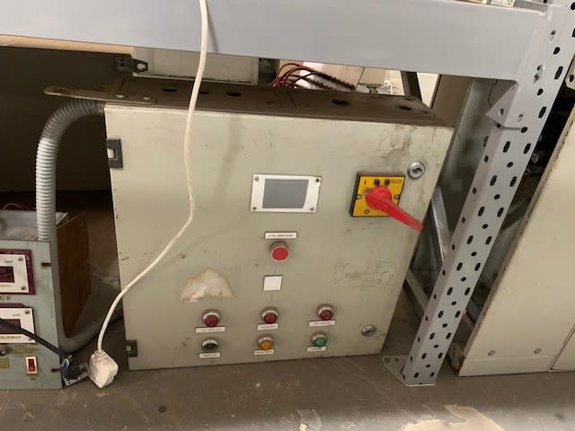 Large Industrial electrical junction box with red lever switch ...