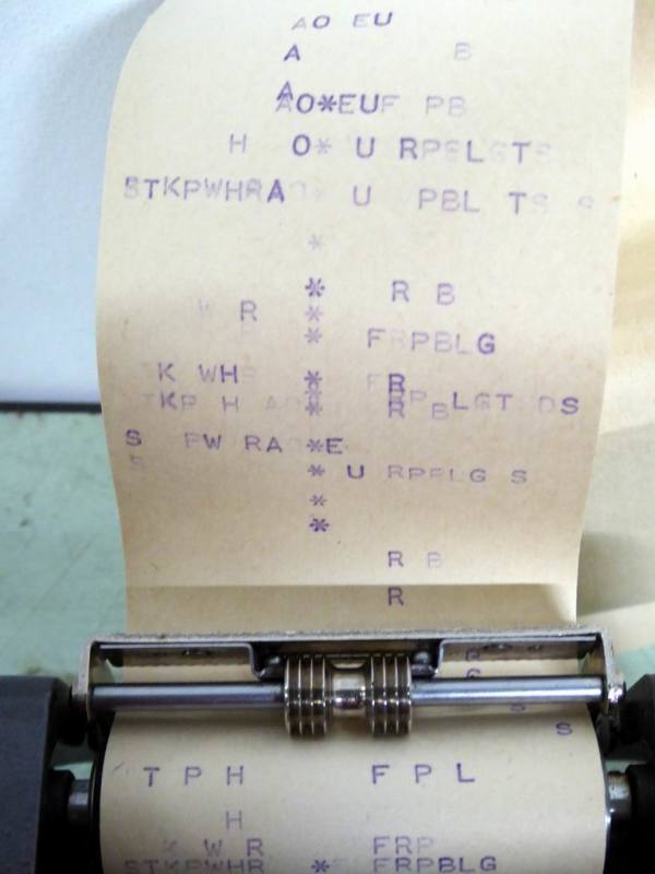 Fully working Stenotype court room stenograph machine | Electro Props Hire
