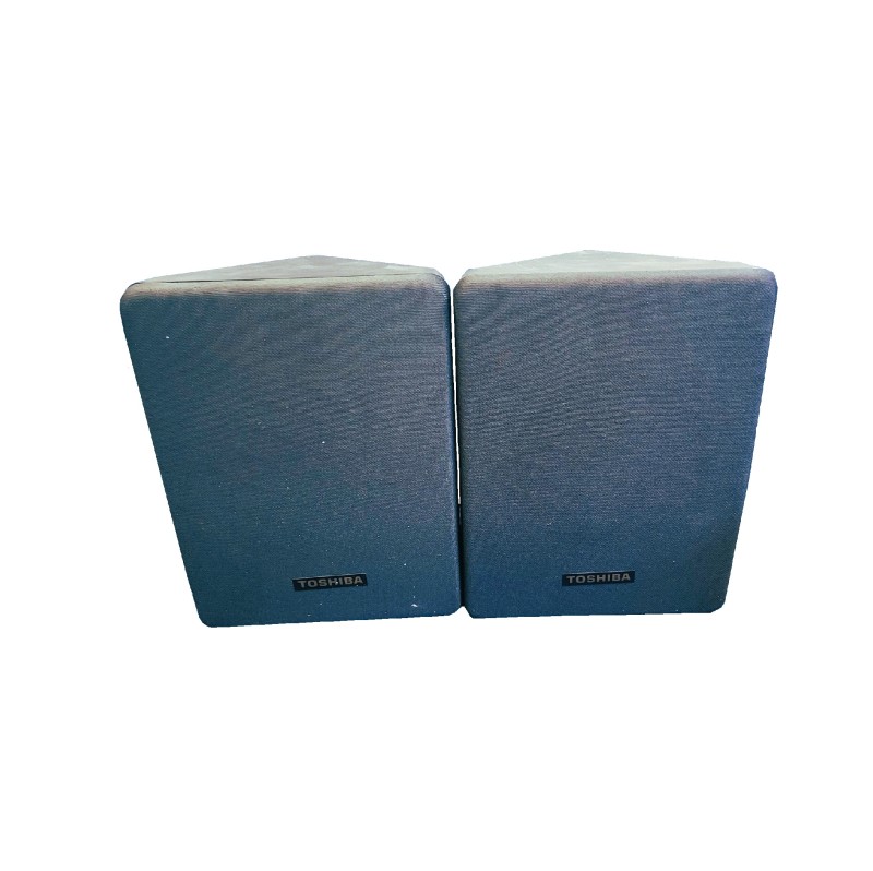 Set Of Toshiba Triangle Shaped HiFi Speakers | Electro Props Hire