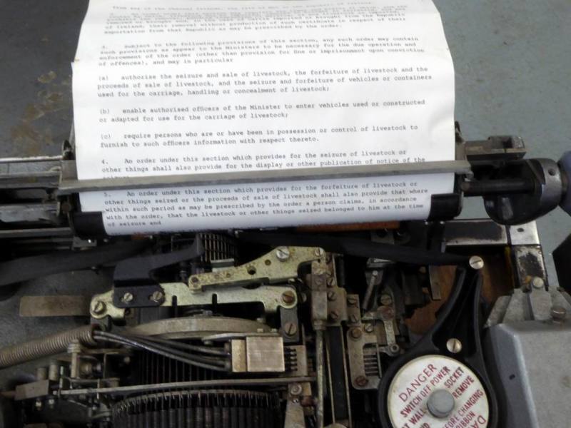 Creed model 7E telex printing/ticker tape terminal/teleprinter | Electro Props Hire