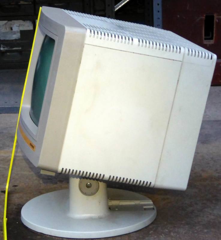 1970s VDU/computer terminal monitor on a stalk | Electro Props Hire
